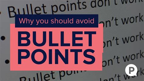 Reasons To Avoid Bullet Points The Prezenter