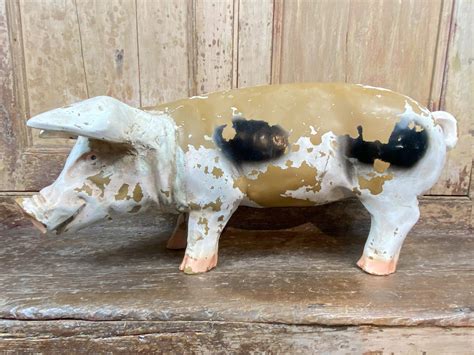 Vintage Fibreglass Butchers Pig — Samplers Treen And Everything In Between