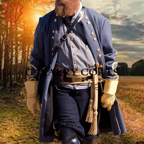 Confederate General Civil War Reenactment Uniform Battlefield Coat