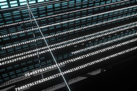Premium Photo Fluorescent Background Geometry Of Data 3d Rendering