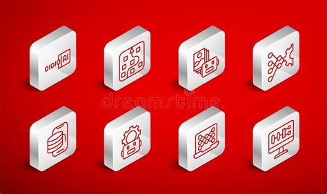 Set Line Algorithm Neural Network Artificial Intelligence Robot