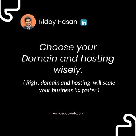 Ridoy Hasan On Linkedin Webdevelopment Domainnames Webhosting Websitelaunch Smallbusiness