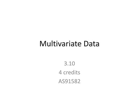 PPT Multivariate Data PowerPoint Presentation Free Download ID