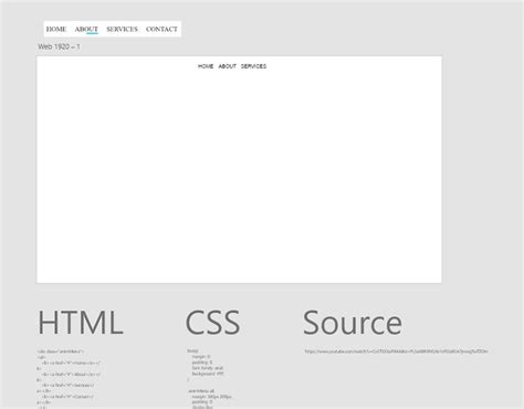 Css Animated Menu Componet