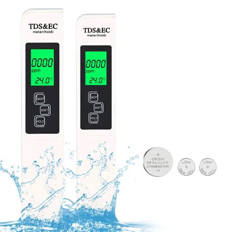 Portable Tds Ec Meter Temperature Tester Pen In Function Conductivity Water Quality