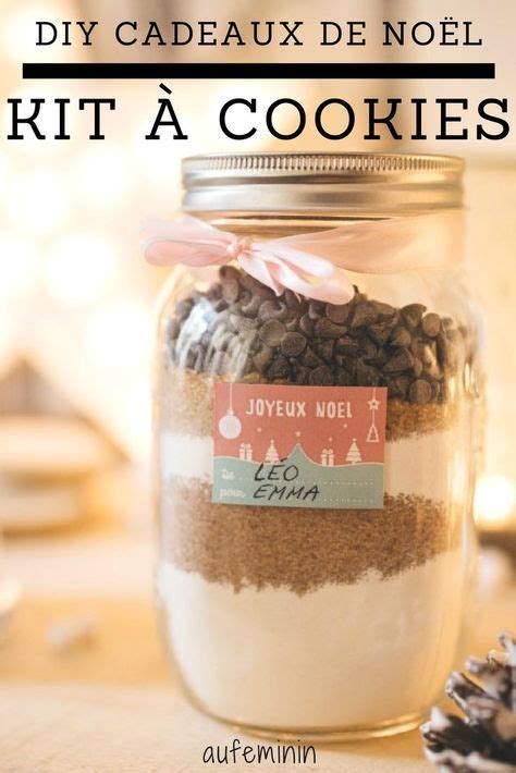Le Kit à Cookies Pour Un Cadeau Gourmand Cadeaux Gourmands Diy Cadeau Noel Cadeau Noel