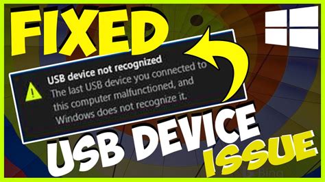 How To Fix USB Device Not Recognized In Windows YouTube