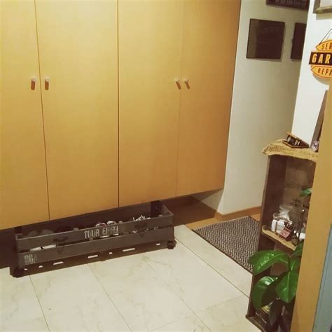 靴入れ 下駄箱の下 すのこ靴箱 玄関 入り口のインテリア実例 2016 11 20 20 05 56 ｜ Roomclip（ルームクリップ）