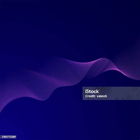 벡터 추상 빛나는 물결 모양 통하고 있는 파란 배경 줄무늬 선 질감입니다 동적 그래픽 웨이브 패턴입니다 모던하게 흐르는 물결 라인 가리기에 대한 스톡 벡터 아트 및 기타