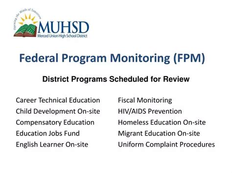Ppt Federal Program Monitoring Fpm Powerpoint Presentation Free Download Id 2161425