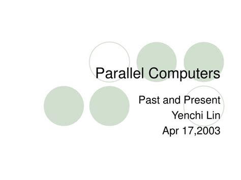 Ppt Parallel Computers Powerpoint Presentation Free Download Id379498
