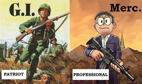 The Soldiers Motivation Is Obligation And The Mercenary Is The