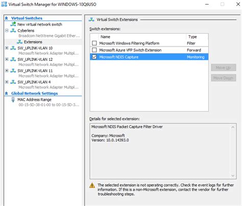 Html Hyper V And Physical Switch Trunk Port Span Mirroring Stack Overflow