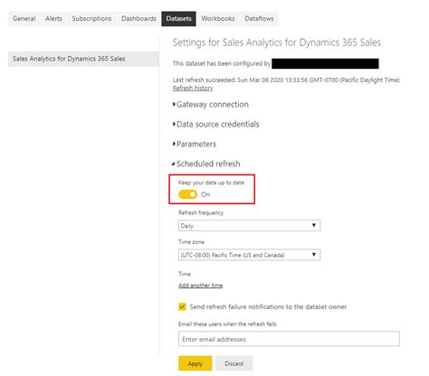 Configure Power Bi Template Apps For Sales Microsoft Learn