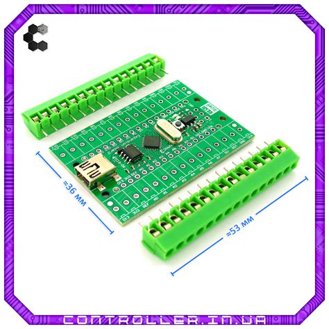 Купить Микроконтроллер Arduino Nano 30 Atmega168pa Mini Usb с клемником