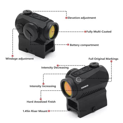 Romeo 5 Red Dot Sight For Byrna Mission 4 Or Tcr