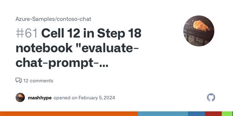 cell 12 in step 18 notebook evaluate chat prompt flow ipynb returns