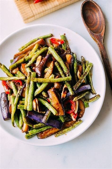 Eggplant String Bean Stir Fry Recipe The Woks Of Life