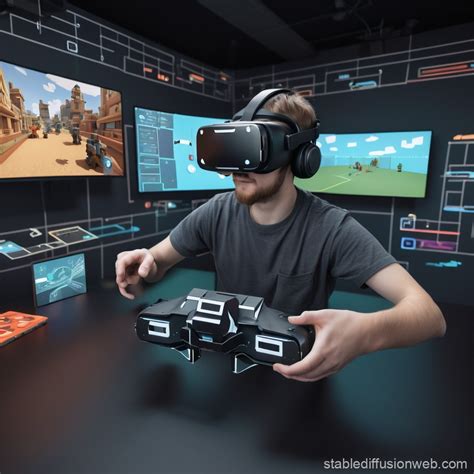 Virtual Reality Game Development Environment Stable Diffusion Online