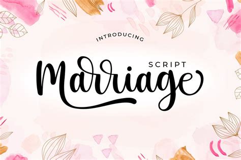 Marriage Script Handwritten Script Font So Fontsy
