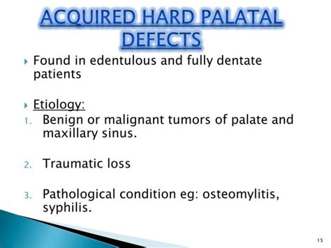 Acquired Maxillary Defects Copy Removeable Ppt
