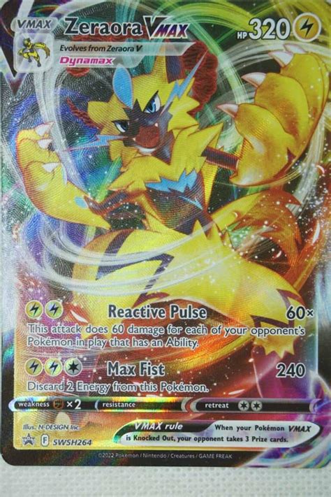 Zeraora Vmax Swsh264 Pocket Monster