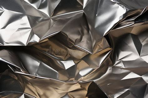 Abstract Metallic Crumpled Foil Texture Background Stock Illustration Illustration Of Modern