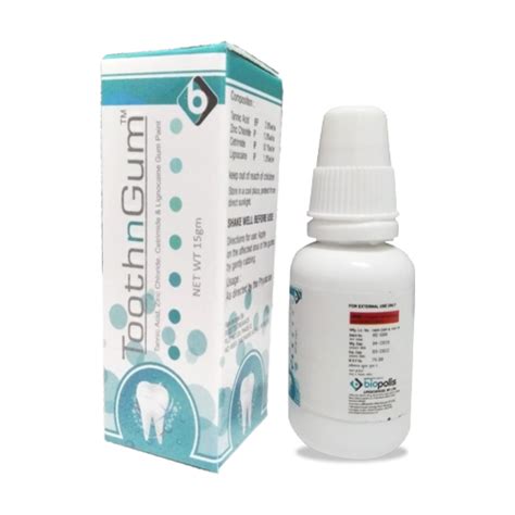 Toothngum Toothpaste Tannic Acid Zinc Chloride Cetrimide