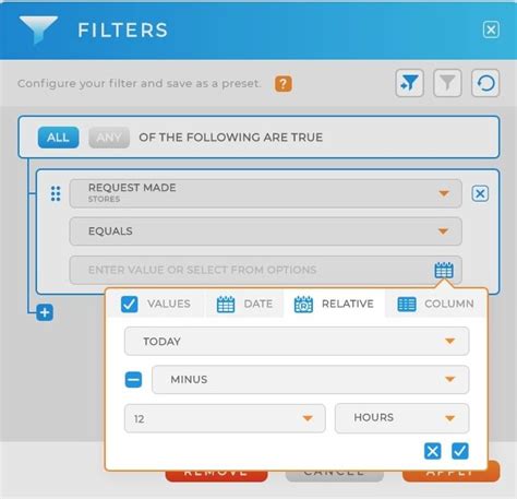 Dynamic Filtering Mapline