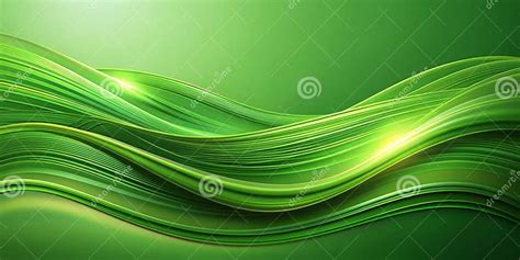 Abstract Background Waves Of A Thin Veil Of Soft Green Color Intertwine