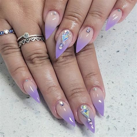 20 Trending Stylish Purple Ombre Nails You Will Love