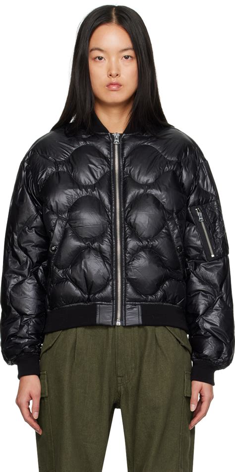 Black Flight Down Jacket By R13 On Sale