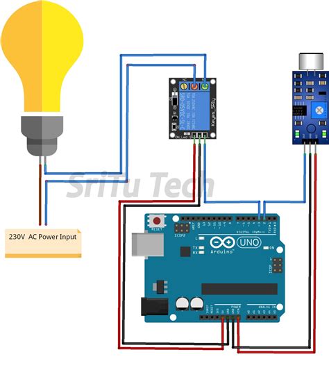 Clap Control Table Lamp With The Arduino Sritu Hobby