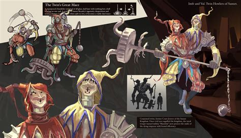 Artstation Enemy Knight Concept Twin Howlers
