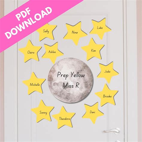Star And Moon Classroom Display Etsy Australia