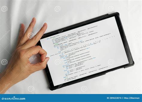Programming And Coding Concept Code Generation Fingers Click To