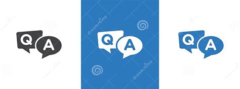Questions And Answers Icon Thin Line Illustration Stock Illustration Illustration Of Answers