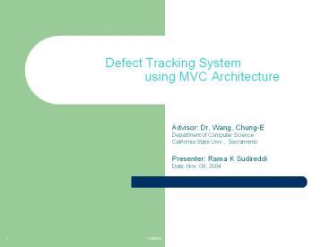 PPT Defect Tracking System Using MVC Architecture PowerPoint Presentation Free To Download