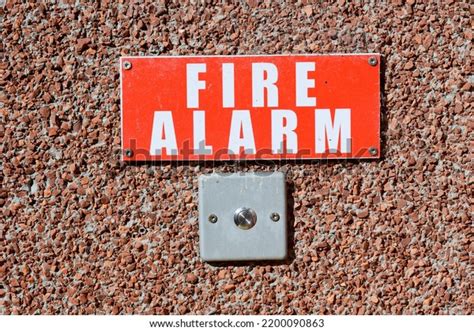 Fire Alarm Push Button On Wall Stock Photo Shutterstock
