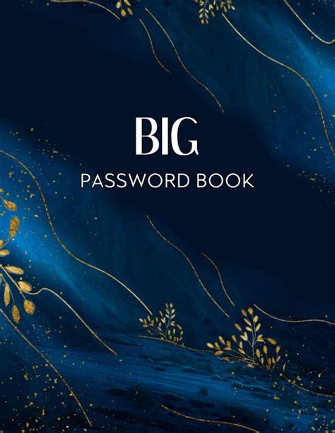 Big Password Book Large Print Internet Password Notebook With A Z Tabs