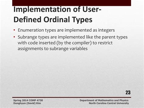 Ppt Spring 2014 Comp 4730 Organization Of Programming Languages Powerpoint Presentation Id