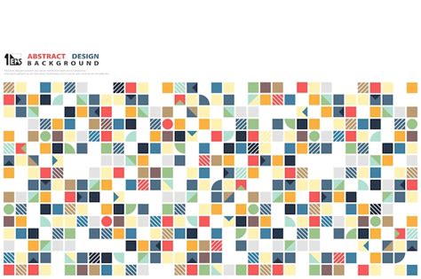 Premium Vector Abstract Colorful Square Cube Pattern Background