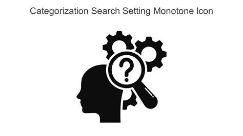 Categorization Search Setting Monotone Icon In Powerpoint Pptx Png And