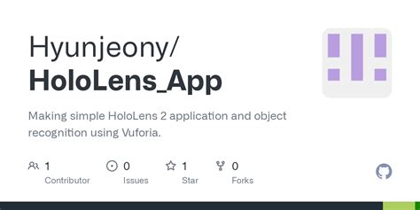 GitHub Hyunjeony HoloLens App Making Simple HoloLens 2 Application And Object Recognition