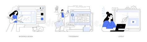 Ui Design Abstract Concept Vector Illustrations Stock Vector Illustration Of Test