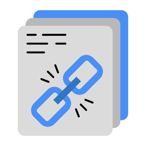 An Icon Design Of Linked Document 24169113 Vector Art At Vecteezy