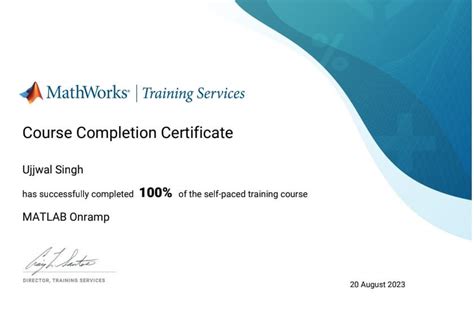 ujjwal singh on linkedin matlab certificate
