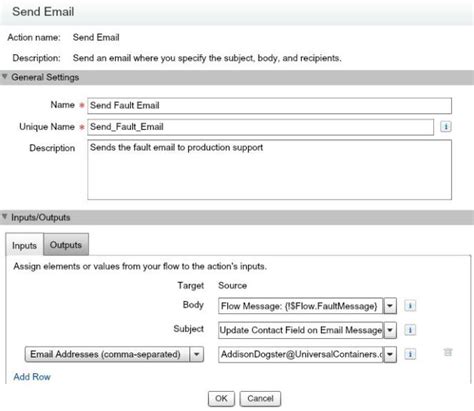 Standard Email Message Object Process Builderflow Use Case Create