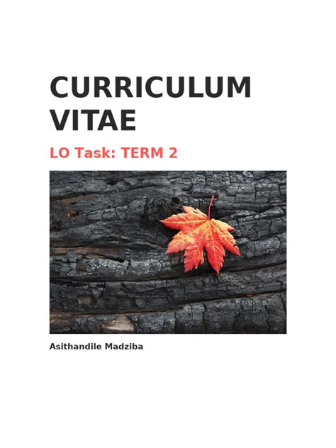 Cv Task Lo Task Pdf
