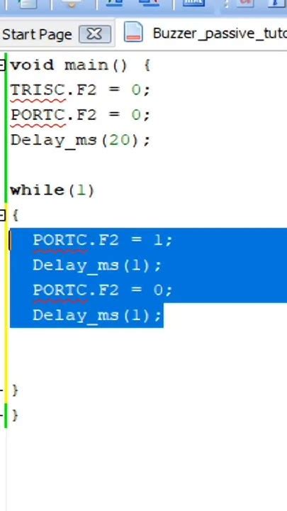 passive buzzer prograaming tutorial using mikroc for pic with pic16f877a microcontroller